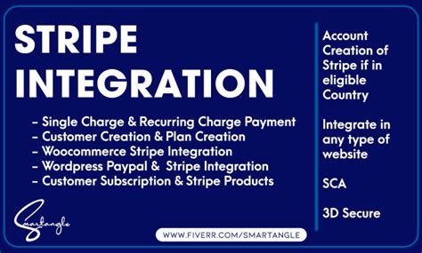 Do Trusted Stripe Integration Services For Your Website Wp By Smartangle Fiverr