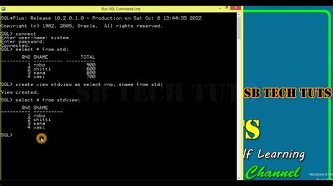 View In SQL With Practical Explanation Create Update Delete View SQL DBMS Telugu