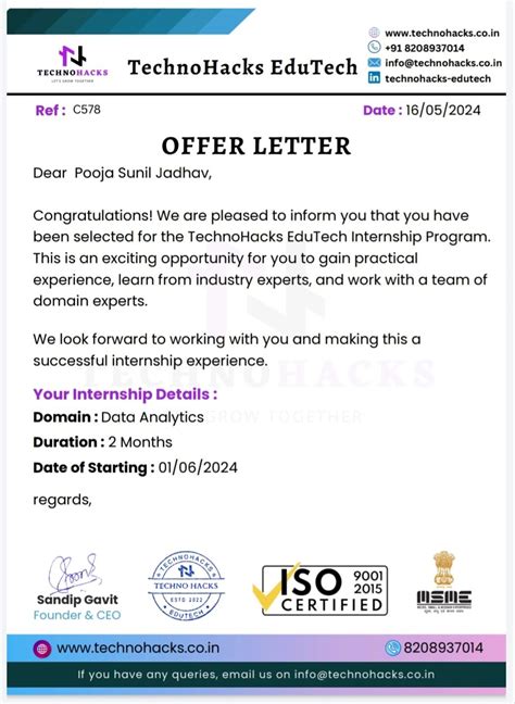 Pooja Jadhav On Linkedin Dataanalyst Internship Newbeginnings Careergrowth Datascience