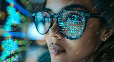 Premium Photo Closeup Of Enlarged Female Eyes Behind Glasses That Premium Photo Closeup Of Enlarged Female Eyes Behind Glasses That