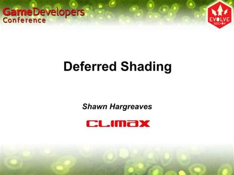 Deferred Rendering In Killzone 2