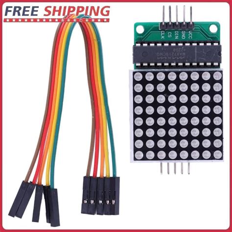 Max7219 Dot Led Matrix Module Mcu Control Module 8x8 Output Input