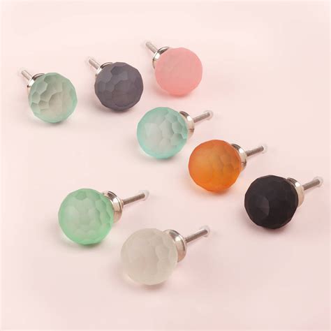 G Decor Diamond Ball Stylish Matt Glass Knobs By G Decor Made In Britain