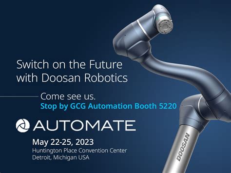 Doosan Robotics On Linkedin Automate2023 Doosanrobotics