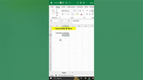 Excel Date And Time Hacks Insert Current Date And Time In Excel Excel