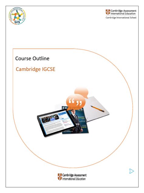 Cambridge Igcse First Language English Course And Term Outline Pdf