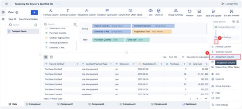 Replacing The Data Of A Specified Column Finebi Help Document