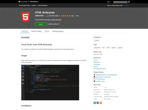Vschtml5boilerplate