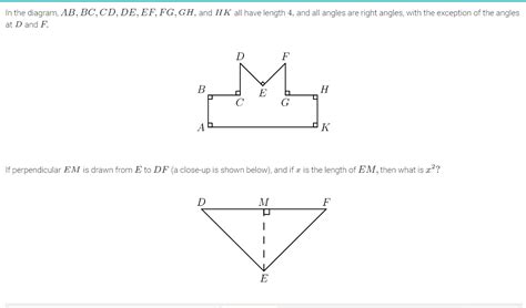 Solved In The Diagram AB BC CD DE EF FG GH And HK All Have Chegg Com