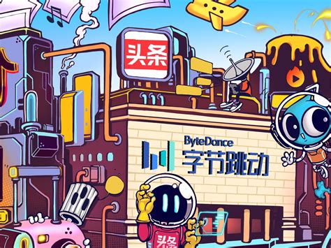字节跳动 插画作品575潮流艺术 站酷zcool