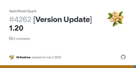 [version update] 1 20 · issue 4262 · vazkiimods quark · github