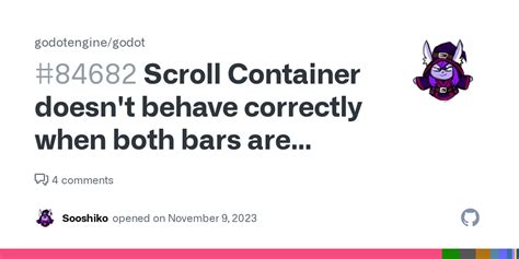 Scroll Container Doesnt Behave Correctly When Both Bars Are Visible · Issue 84682