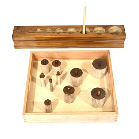 Cylinder Blocks Knobbed Cylinders Montessori Material