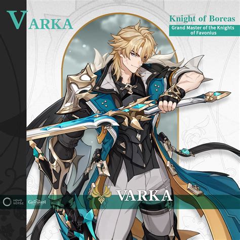 Varka Grand Master Of The Knights Of Favonius Genshinimpact Varka
