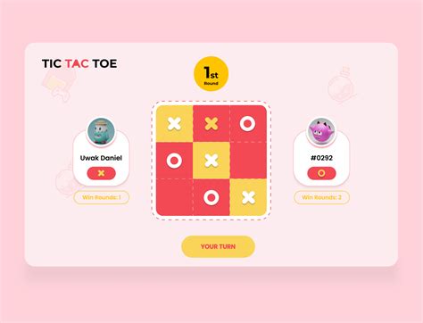 tic tac toe game by uwak daniel on dribbble
