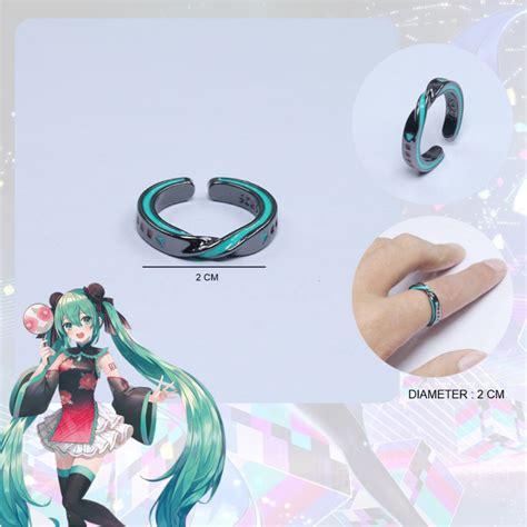Jual Cincin Hatsune Miku Vocaloid Premium Anime Ring Project Diva 01 Shopee Indonesia