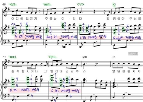 우리는 주의 움직이는 교회 악보 And Ccm반주법 네이버 블로그