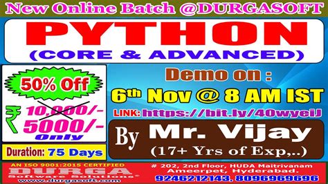 PYTHON Online Training DURGASOFT YouTube