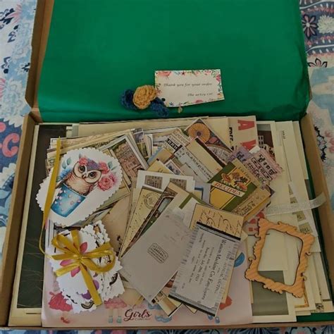 Personalized Vintage Assorted Material For Scrapbooking And Junk Journals 210 Pieces Ephemera