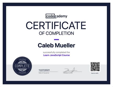 Caleb Mueller On Linkedin Javascript Html Css Codecademy 27 Comments