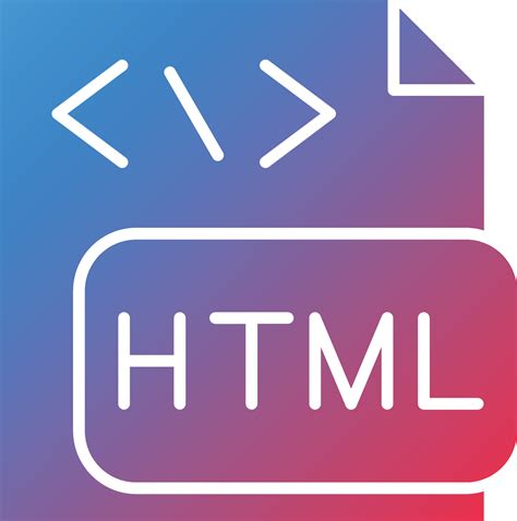 vector design html file icon style 22372978 vector art at vecteezy