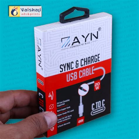 Data Cable Packaging Box At 3 Piece Electronics Packaging Box In New Delhi ID 26511887212