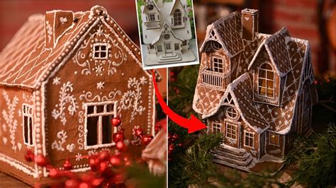 Реалистичная имитация пряничных домиков для декора своими руками Youtube
