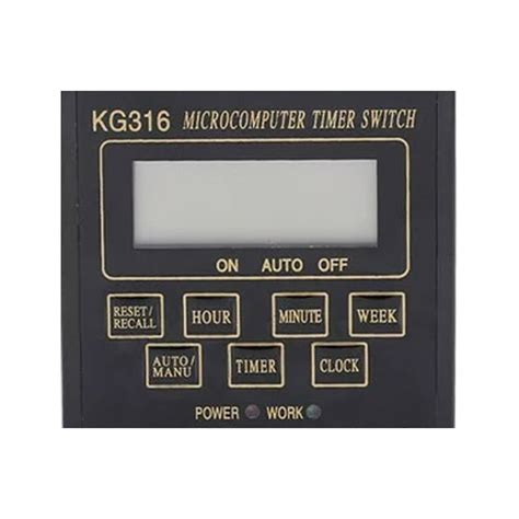 Digital Timer Setting Instructions For KG316T