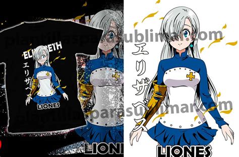 Elizabeth Liones Nanatsu No Taizai Vector Plantillas Para Sublimar