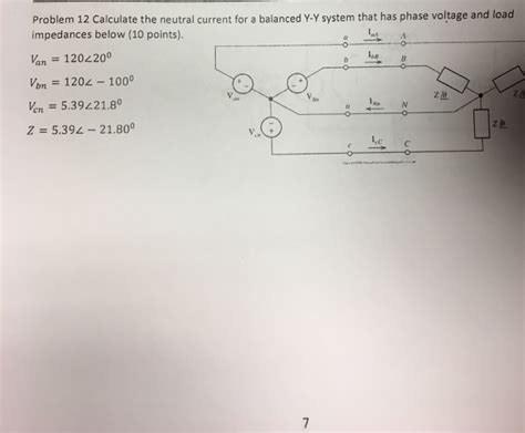 Solved Problem Calculate The Neutral Current For A Chegg