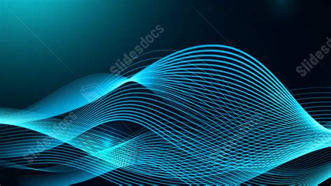 Data Technology Blue Abstract Business Glow Powerpoint Background For