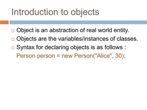 Classes And Object Sample Use For Discussionpptx