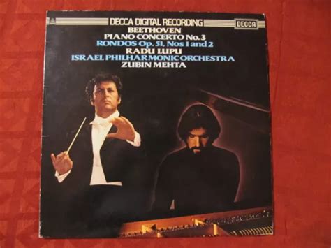 Lp Radu Lupu Beethoven Piano Concerto No 3 Zubin Mehta Decca Digital Eur 25 00 Picclick De