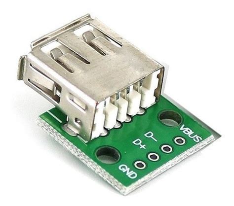 Módulo Conector Usb Fêmea 2 0 Para Dip