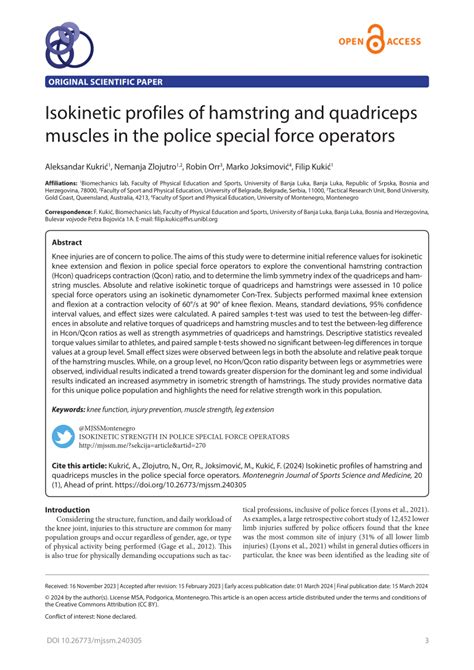 Pdf Isokinetic Profiles Of Hamstring And Quadriceps Muscles In The
