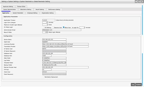 The Application Parameter Comprises Several Functions Which Are