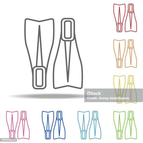 오리발 아이콘입니다 멀티에서 캠핑의 요소 아이콘 색깔 정보 그래픽 모바일 응용 프로그램 웹 디자인 웹 사이트에 대 한 간단한 아이콘 관광에 대한 스톡 벡터 아트 및 기타