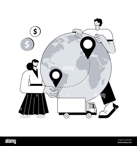 Collaborative Logistics Abstract Concept Vector Illustration Supply Chain Partners Freight