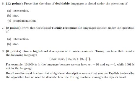 Solved 8 ﻿points ﻿prove That The Class Of