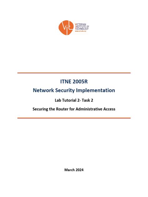 Itne2005r Lab Tutorial 2 Administrative Access Task 2 Pdf Secure