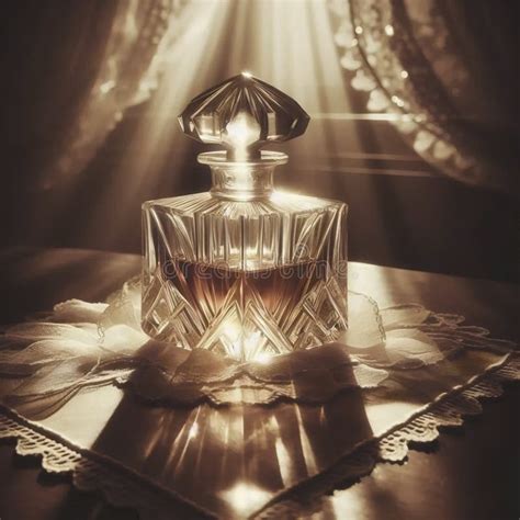 An Elegant Perfume Bottle On A Vanity Ai Generated Image Stock