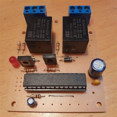 Jual Pcb Diy Timer Control Arduino Atmega8 Atmega 8 With 2 Output Relay