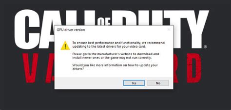 COD Vanguard Fix GPU Driver Version Error Nvidia ComputerSluggish