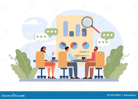 Project Tracking Concept Successful Business Project Planning Stock Vector Illustration Of