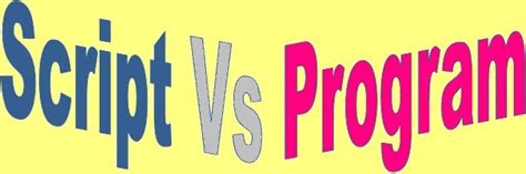 What I Read Yesterday Script Vs Program