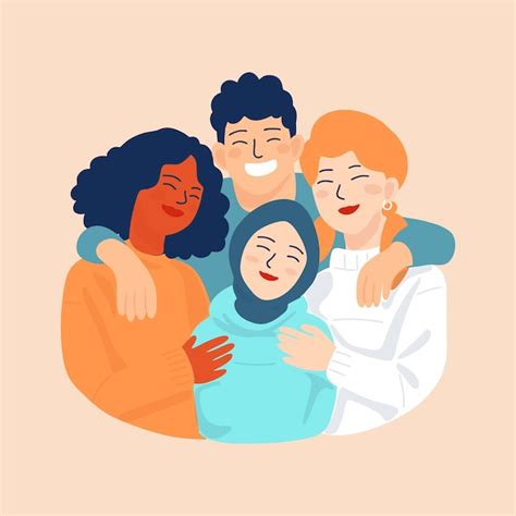 Premium Vector Multicultural Diversity Friendship