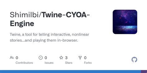 Github Shimilbi Twine Cyoa Engine Twine A Tool For Telling Interactive Nonlinear Stories