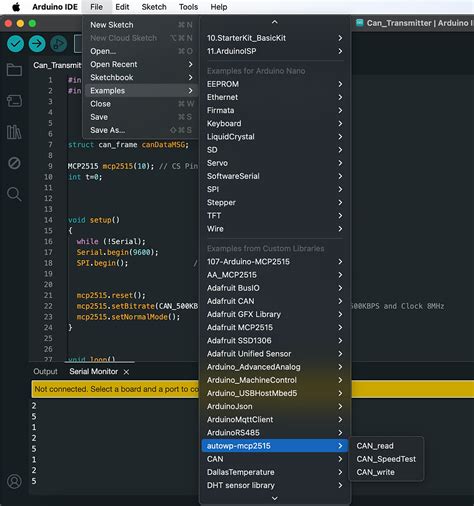 CAN Bus Communication RaspberryPi Arduino ESP