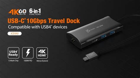 J Create JCD K Elite USB C Gbps Travel Dock Compatible With USB Devices Lazada