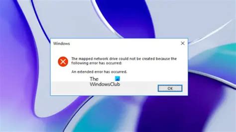 The Mapped Network Drive Could Not Be Created In Windows